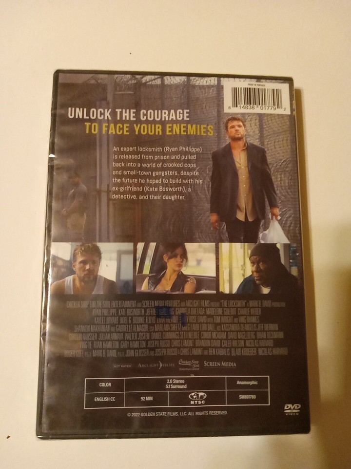 NEW SEALED The Locksmith (DVD, 2023) ‎Ryan Phillippe Kate Bosworth Ving ...