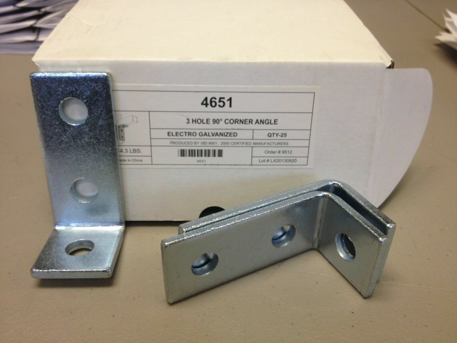 3-Hole (90 Degree) Corner Angle for Unistrut B-Line Channel 90 DEG ...