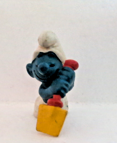 Smurfs Handy Smurf Shovel Vintage PVC Figure Peyo Schleich 1980s 2" W ...