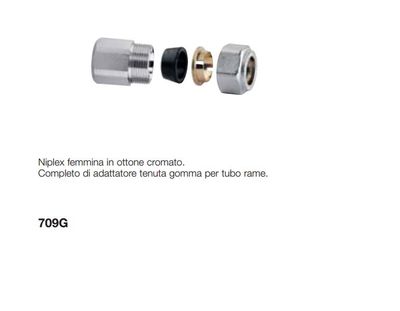 Niplex Femelle en Laiton Chrome Arteclima 3/4 " Avec Adaptateur Code ...