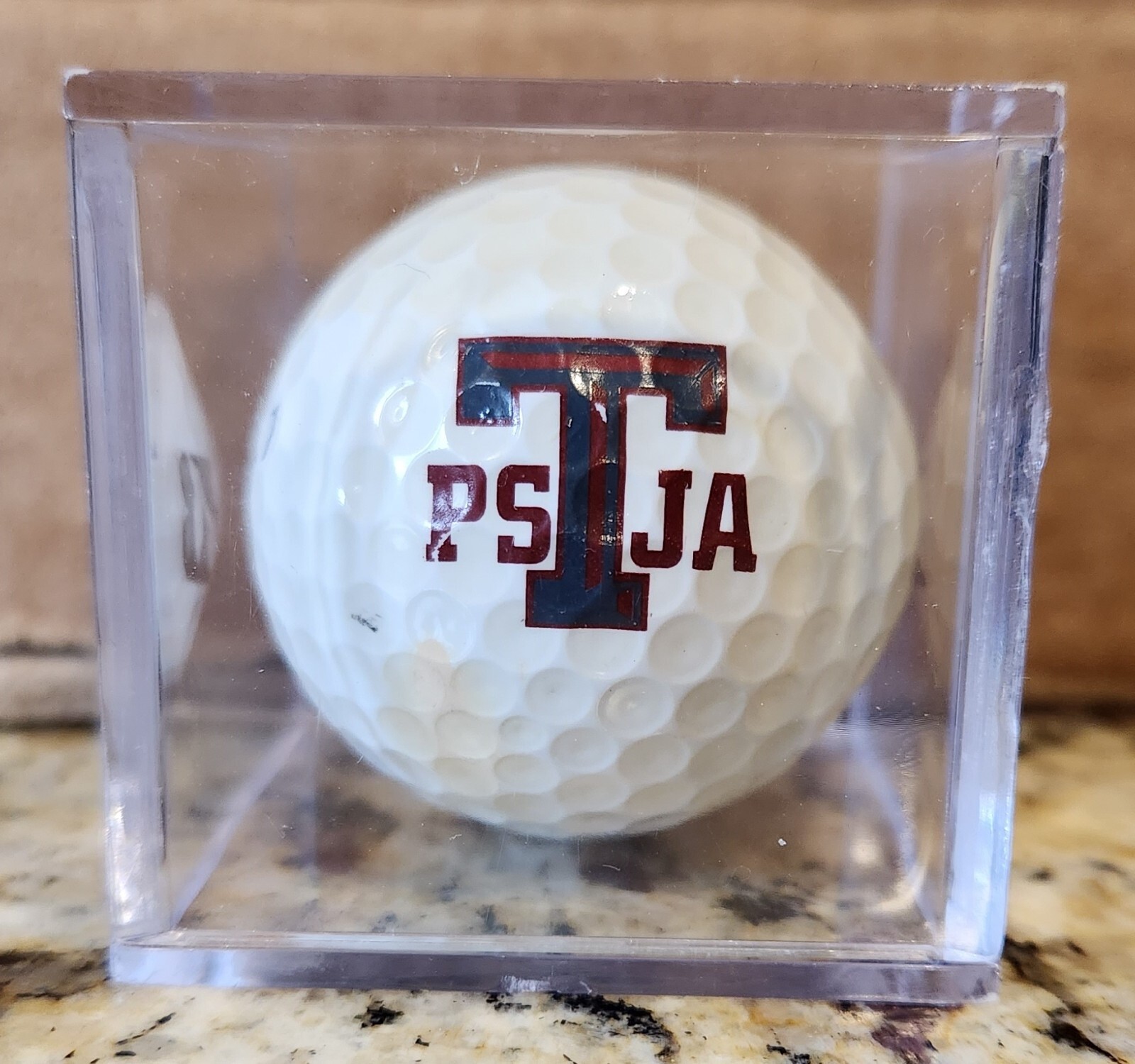 PSJA- High School Bears San Juan TX Logo Golf Ball (1) (In display case ...