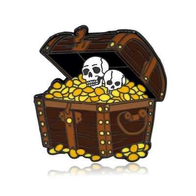 Pirate Treasure Chest Enamel Pin | eBay