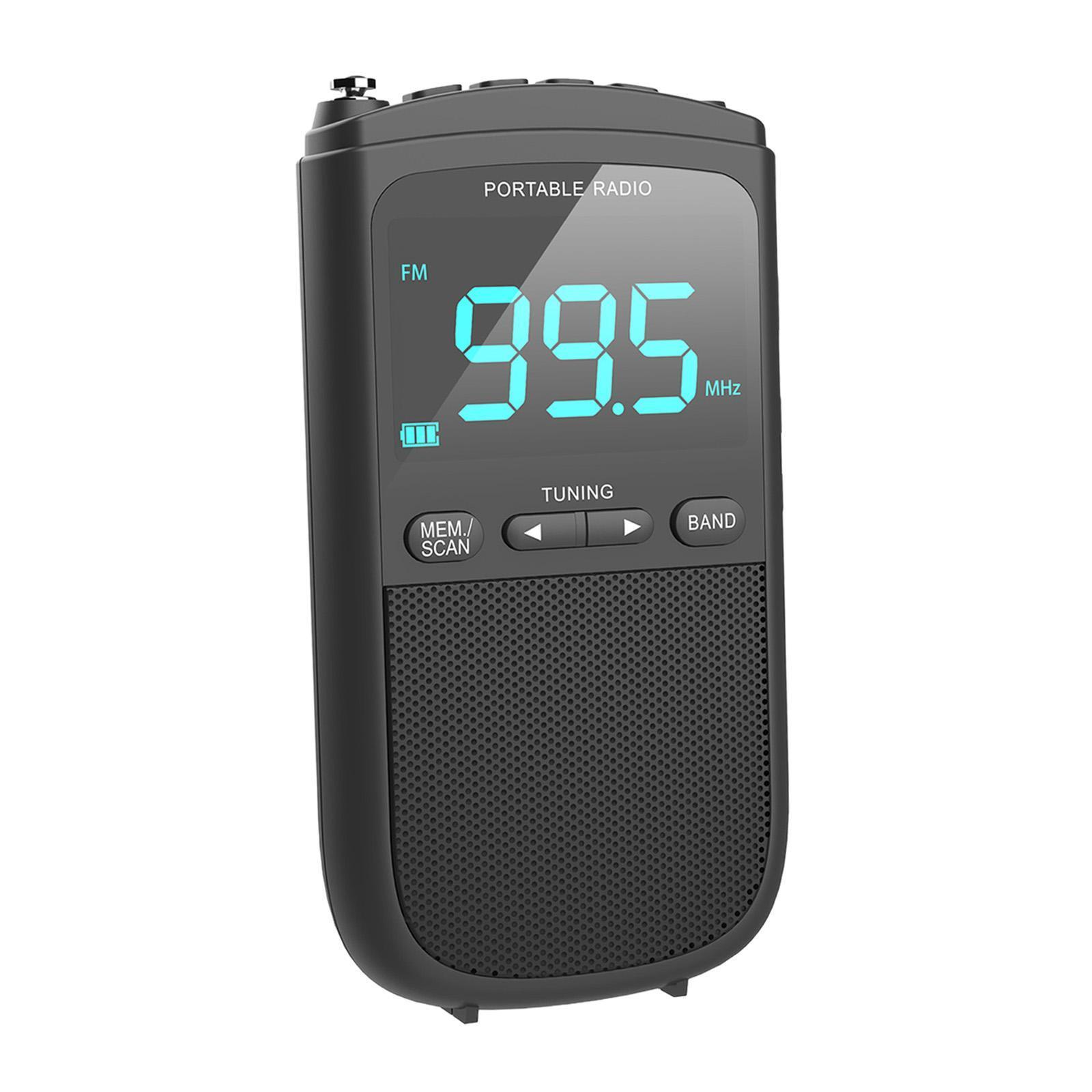 Digital Radio for Elder Compact Small Pocket Radio for Kitchen Work ...