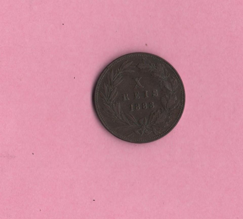 PORTUGAL 10 REIS 1883 COIN Lot K55 | eBay