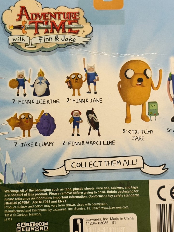Adventure Time Collector's Pack Finn & Jake 2-Inch Mini Figure Jazwares ...