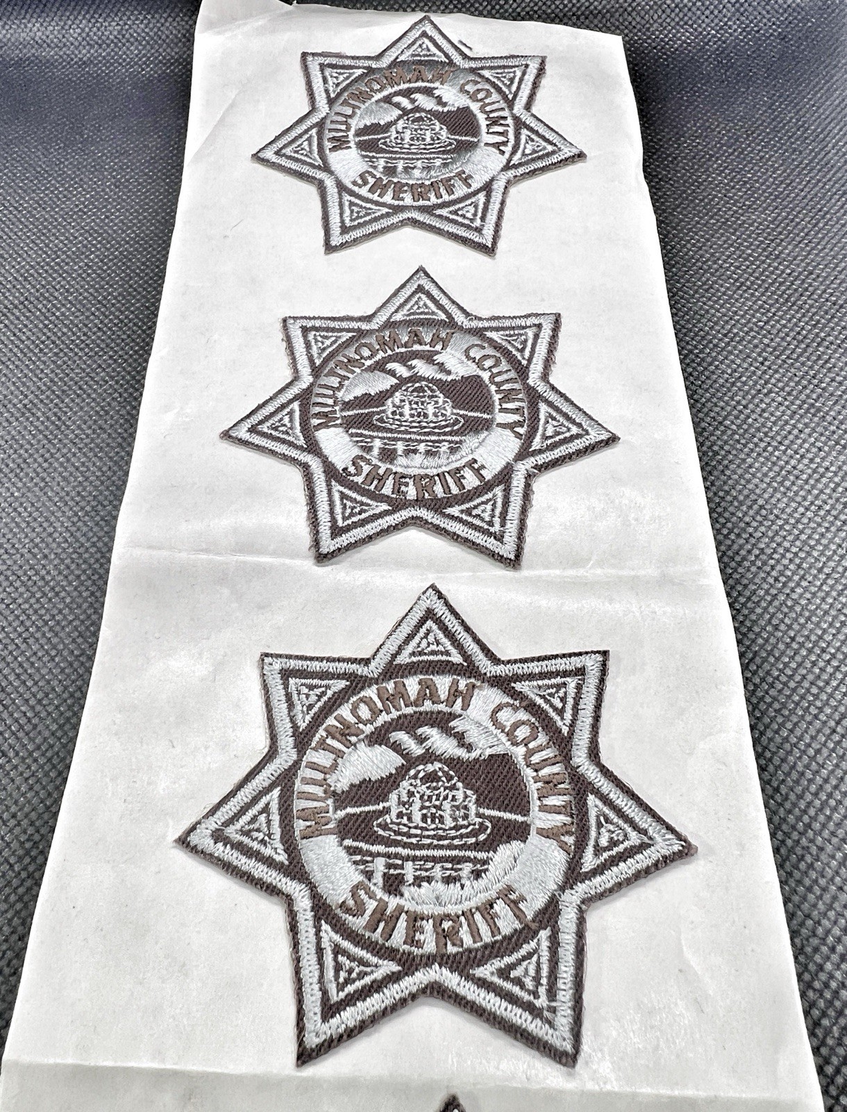Vtg Obsolete 80s Oregon Multnomah County Deputy Sheriff Sticker Patches ...