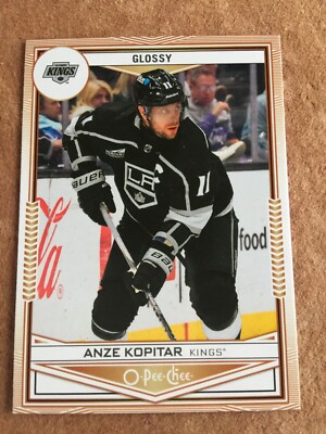 ANZE KOPITAR 2024-25 UD Ser 1 Hky GLOSSY Base Parallel Insert #OG-1 LA ...