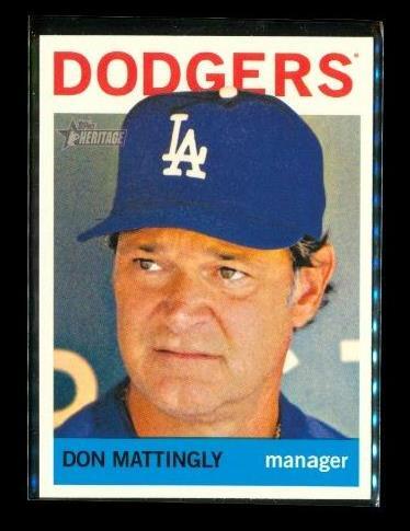 2013 TOPPS HERITAGE Baseball Card #101 DON MATTINGLY Los Angeles ...