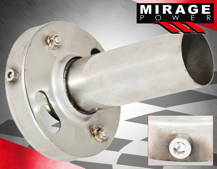 4" Exhaust Muffler Tip Adjustable Silencer 1.5" Piping Insert DB Sound ...