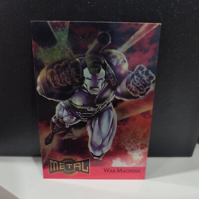 1995 Marvel Metal Blaster Limited Edition Insert War Machine 17 of 18 ...