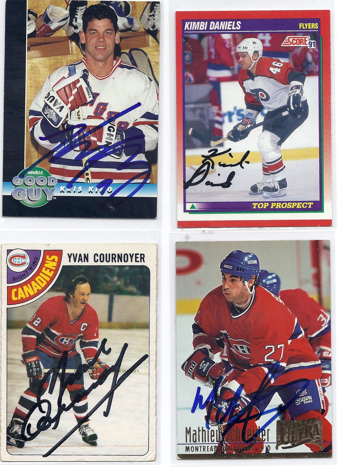 1990 Score #394 Adrien Plavsic Vancouver Canucks Signed Autographed ...