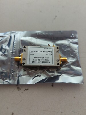 10MHz to 6GHz Low Noise RF Amplifier with input protection ABL0600-01 ...