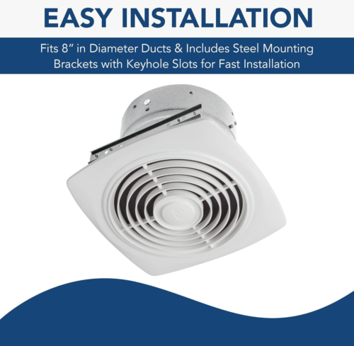 Broan-NuTone 505 Exhaust Fan, White Vertical Discharge Ceiling | eBay