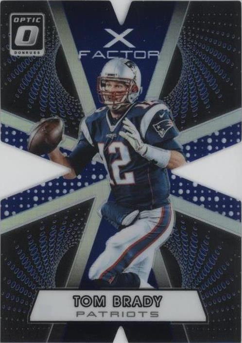 2016 Donruss Optic - X-Factor Tom Brady #20 Blue /149 for sale online ...