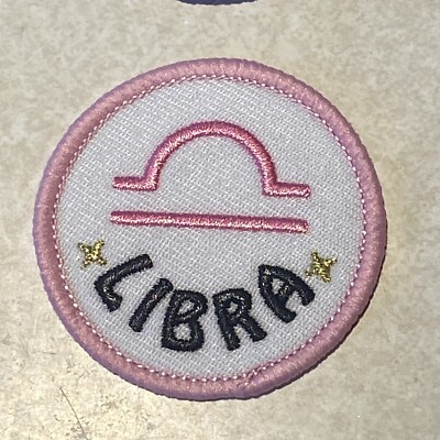 Zodiac Sign: Libra 2.75" Embroidered Iron-On Patch (NEW) | eBay