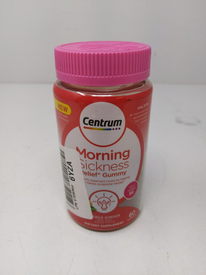 *11/24* Centrum Morning Sickness Relief Gummies, Citrus Ginger Flavor ...