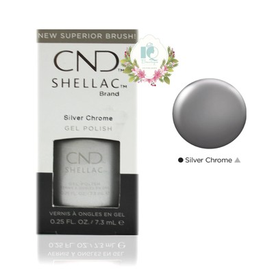 CND Shellac UV Gel Polish 0.25 oz NIB Silver Chrome | eBay
