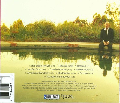 JORDAN ZEVON INSIDES OUT NEW CD 607396613823| eBay