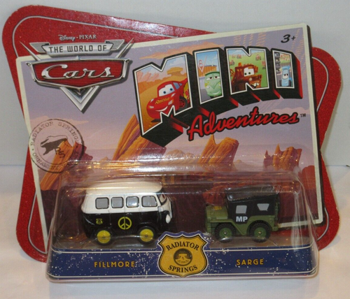 DISNEY PIXAR CARS RADIATOR SPRINGS ADVENTURES ~FILLMORE PEACE VW BUS ...
