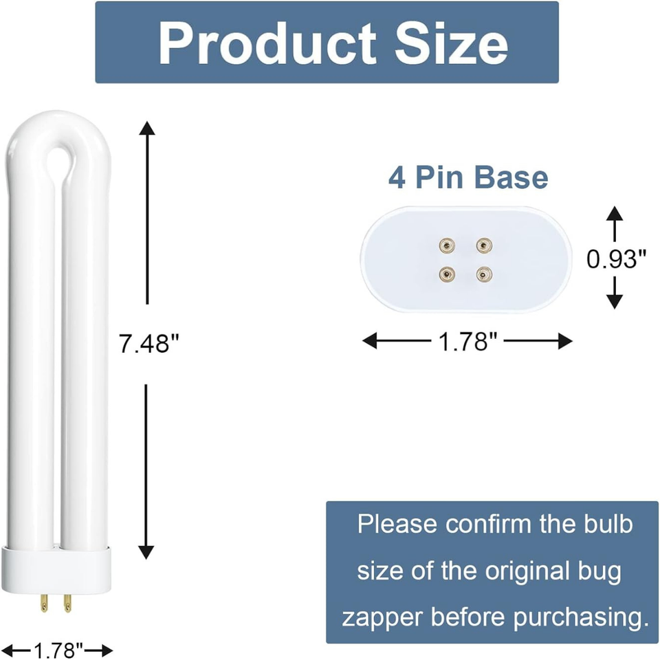 Bug Zapper Mosquito Insect Bug Zapper Light Bulb Replacement For Most ...