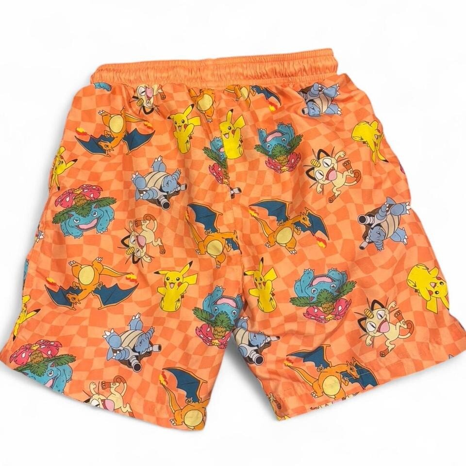 Pokémon Primark orange bathing suit shorts Kids 9-10 years old | eBay