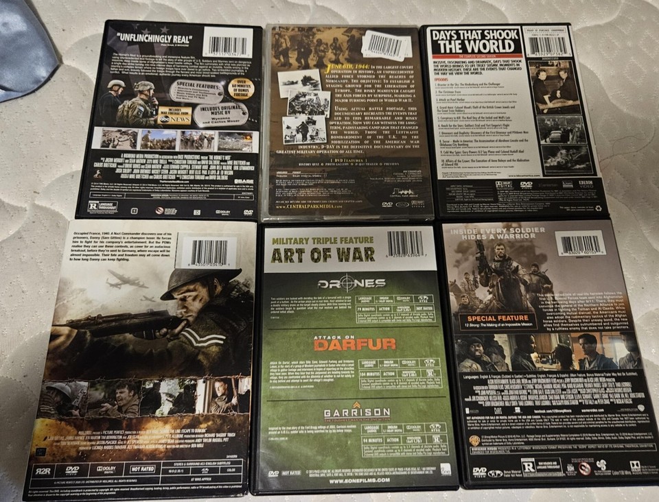 Lot of Military DVDs 12 Strong D Day Behind the Line | eBay