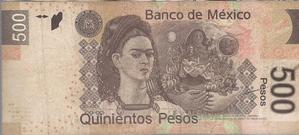 500 Quinientos Pesos Banco de Mexico Circulated Banknote 2017 Valid ...