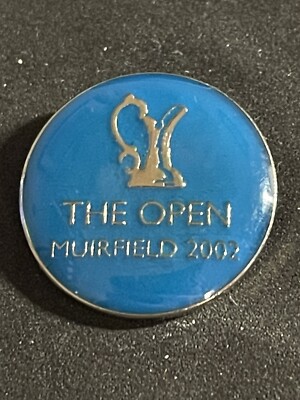 Rare 2002 Open Championship 3/4" Metal Stem Golf Marker - Muirfield ...