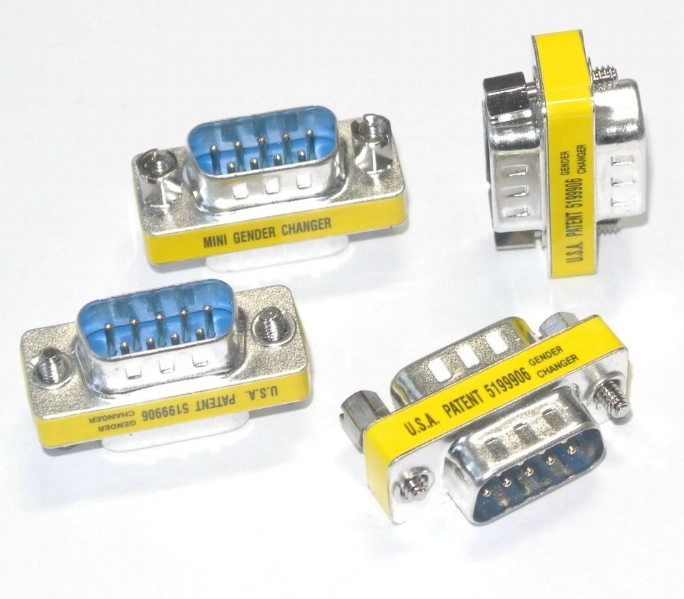9 Pin Mini Gender Changer Adaptor Connector Male to Male 5199906 ...