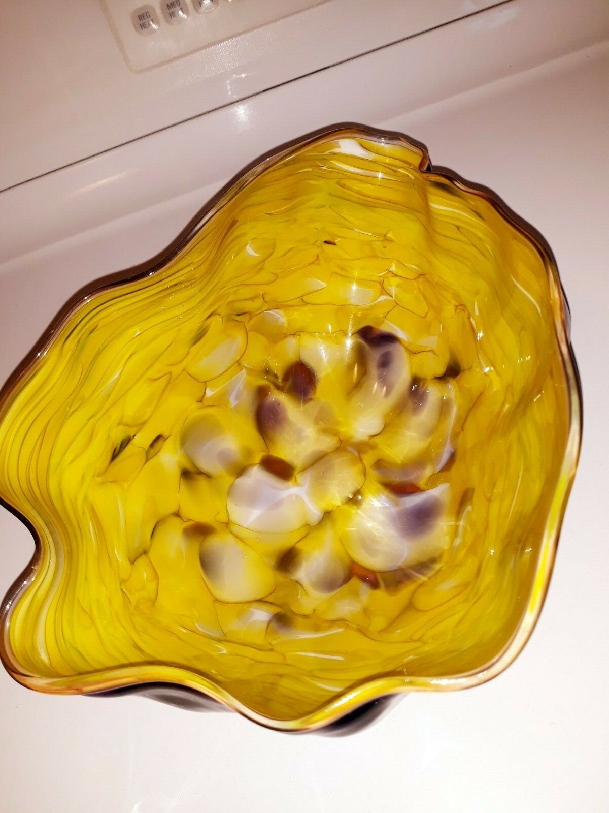 2008 Ryno Glass -Salado Glass Works- Custom Made Signed Colorful Bowl ...