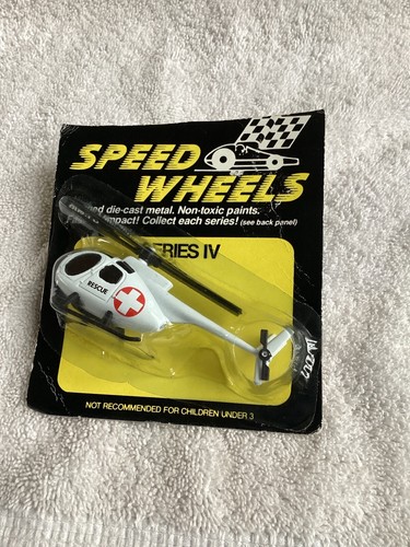 Vintage Speed Wheels Series IV Rescue Helicopter New in Package Die ...