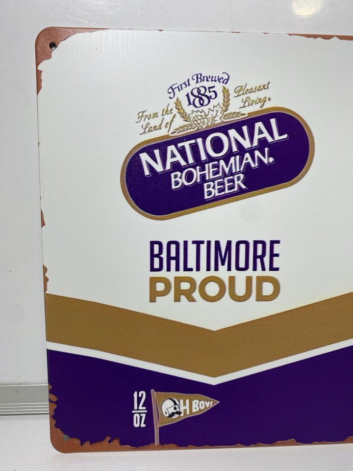 National Bohemian Beer Baltimore Ravens Sign - Natty Boh NFL Orioles | eBay
