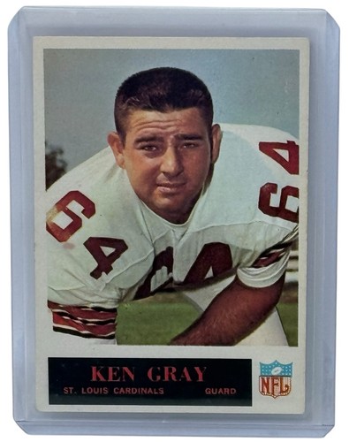 Ken Gray 1965 Philadelphia Football Card St. Louis Cardinals Excellent ...