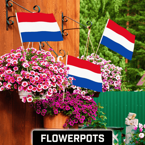 30 Pack Handheld Netherlands Dutch Stick Flags 12x18 In Printed 150D ...