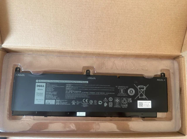 95Wh Genuine OEM PKWVM C903V Battery For Dell Precision 7550 7760 68ND3 ...