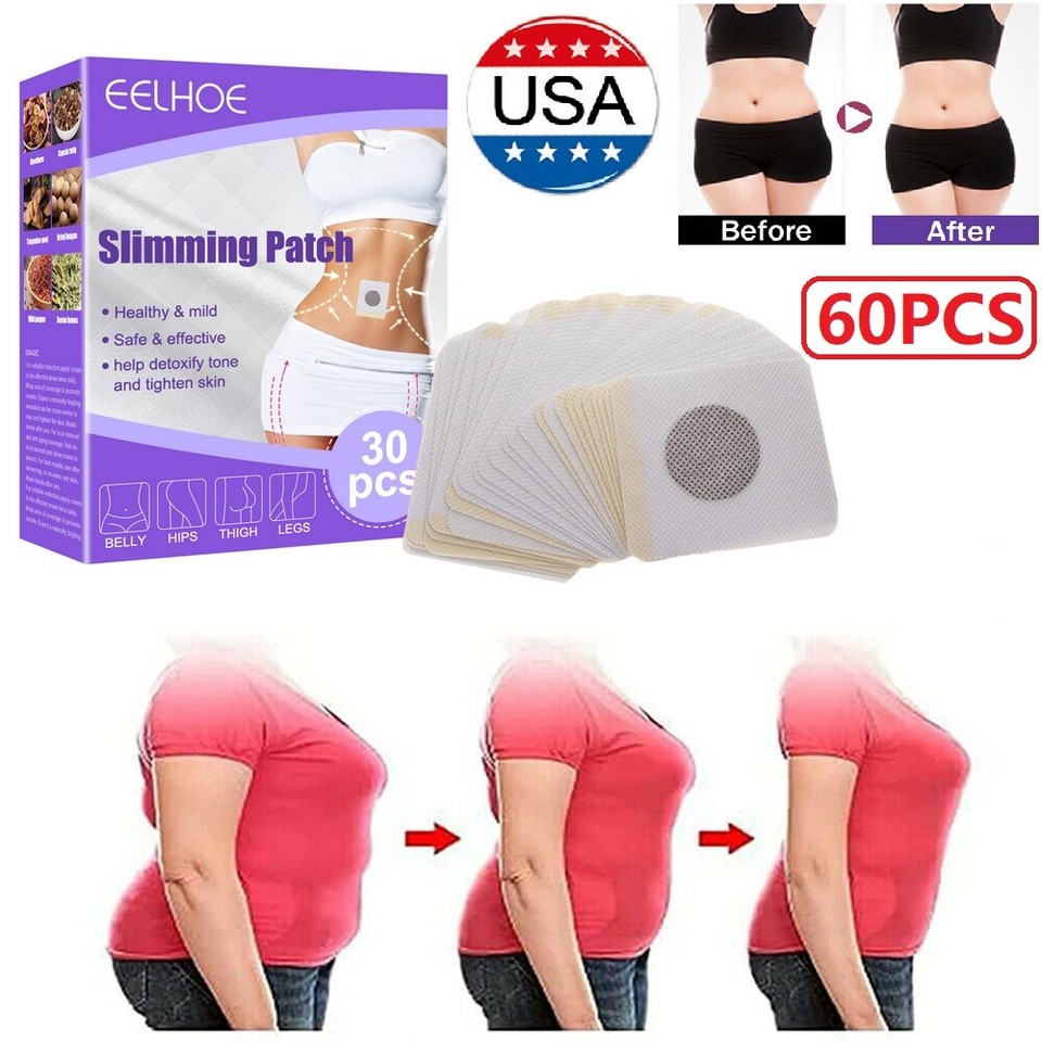 60PCS Slim Patch Weight Loss Slimming Diets Pads Detox Burn Fat ...