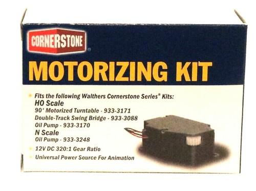 HO Scale Walthers Cornerstone 933-1050 DC Motor & Gearbox Motorizing ...