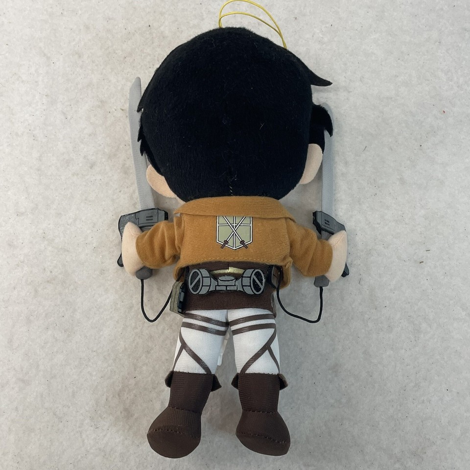 ANIME Attack On Titan Eren Yeager Plush With Swords Great Eastern ...
