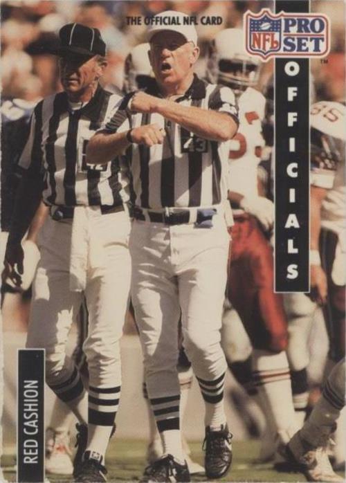 1991 Pro Set - Officials Red Cashion #358 (RC) for sale online | eBay