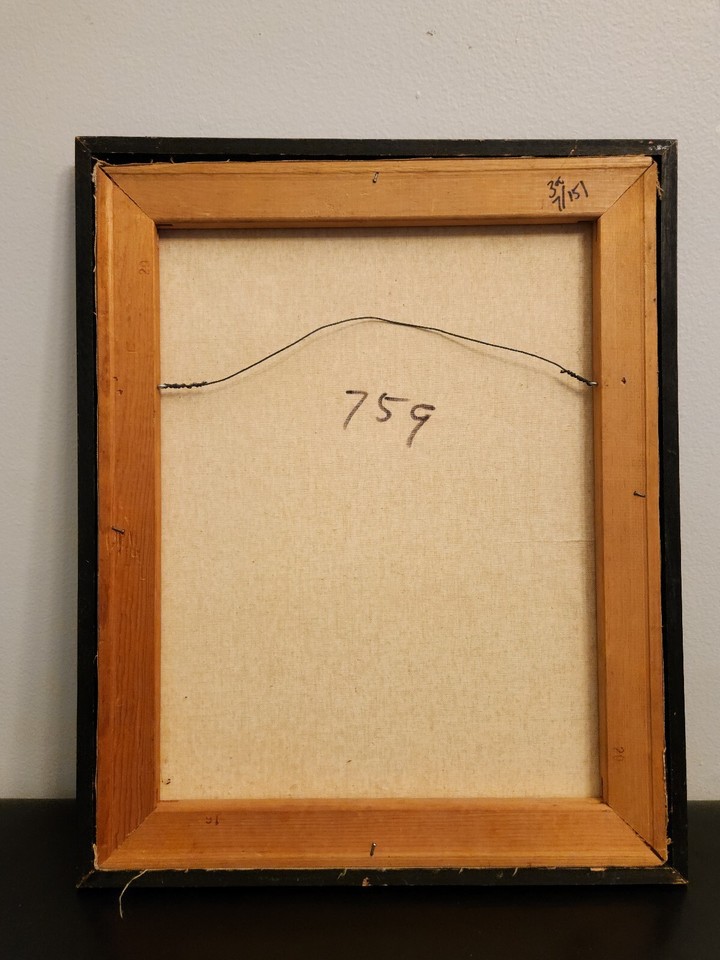 Erbert Mule Original Painting Oil On Canvas Vintage Sad Child Crying ...