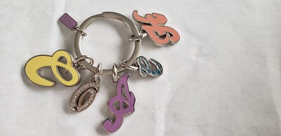 COACH KEYCHAIN DIAMOND LETTERS Tags Bag Charm Metal | eBay