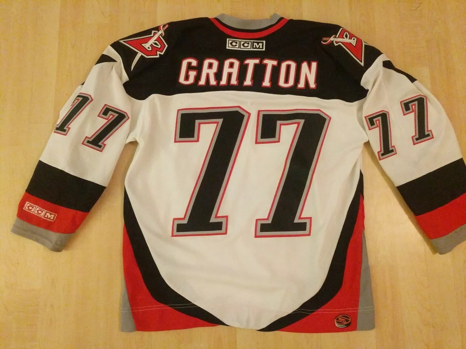 Chris Gratton Large Vintage Sabres Goat Head Jersey | eBay