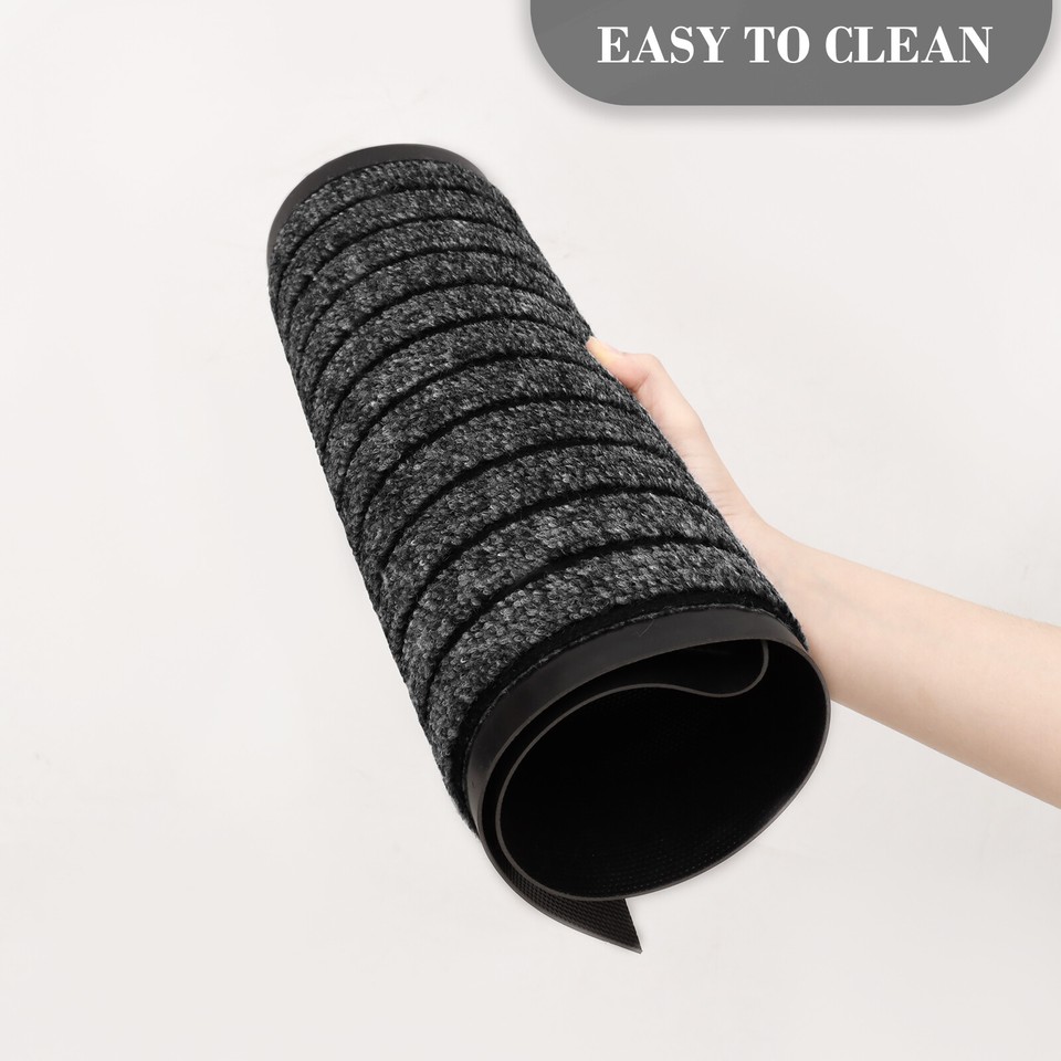 Large Heavy Duty Rubber Barrier Non Slip Door Mat Runner Rugs Back Hall ...