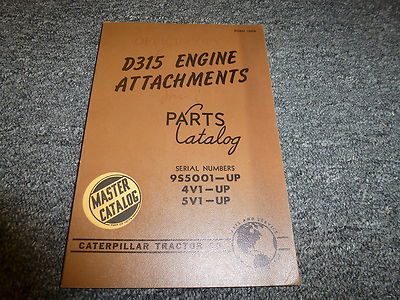 Caterpillar Cat D315 Engine Attachments Parts Catalog Manual Book | eBay
