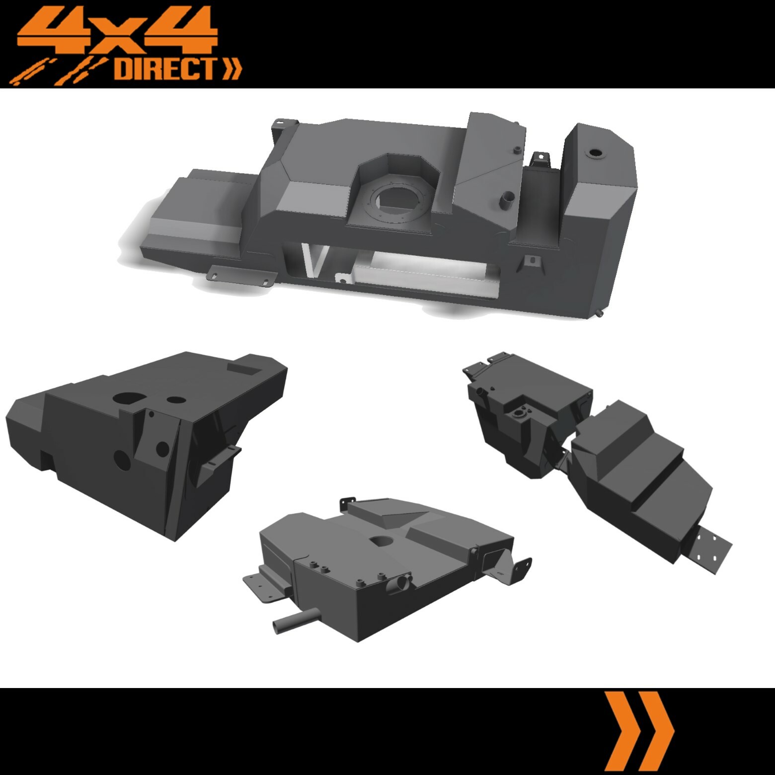 BROWN DAVIS LONG RANGE 148L TANK NISSAN PATROL GU Y61 1997-ON LWB/SWB W ...