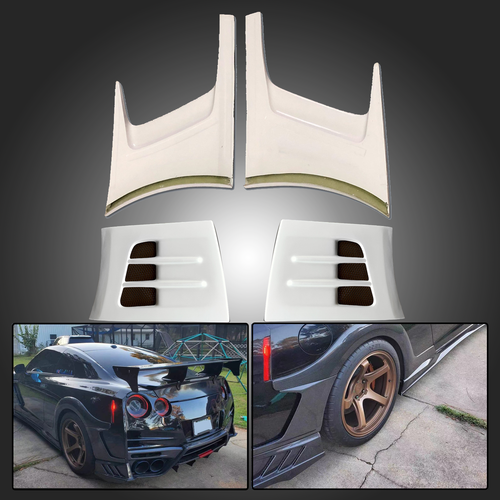 KSPEED For Nissan17-23 R35 GTR FRP Unpainted Rear Fender Flares ...
