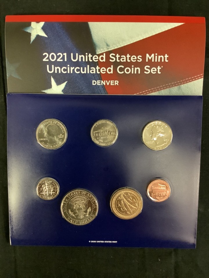 2021 US MINT UNCIRCULATED SET (14 UNC COINS) PHILADELPHIA AND DENVER ...