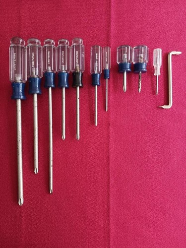 CRAFTSMAN 11 PIECE PHILLIPS HEAD SCREWDRIVER SET-US MADE-LIFETIME WTY ...