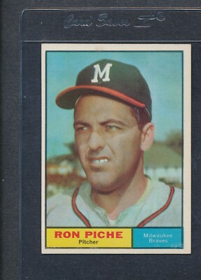 1961 Topps #061 Ron Piche Braves EX/MT *6234 | eBay
