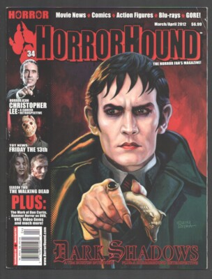 MAG: Horror Hound #34 3/2012-Johnny Depp Dark Shadows cover by Ed Repka ...